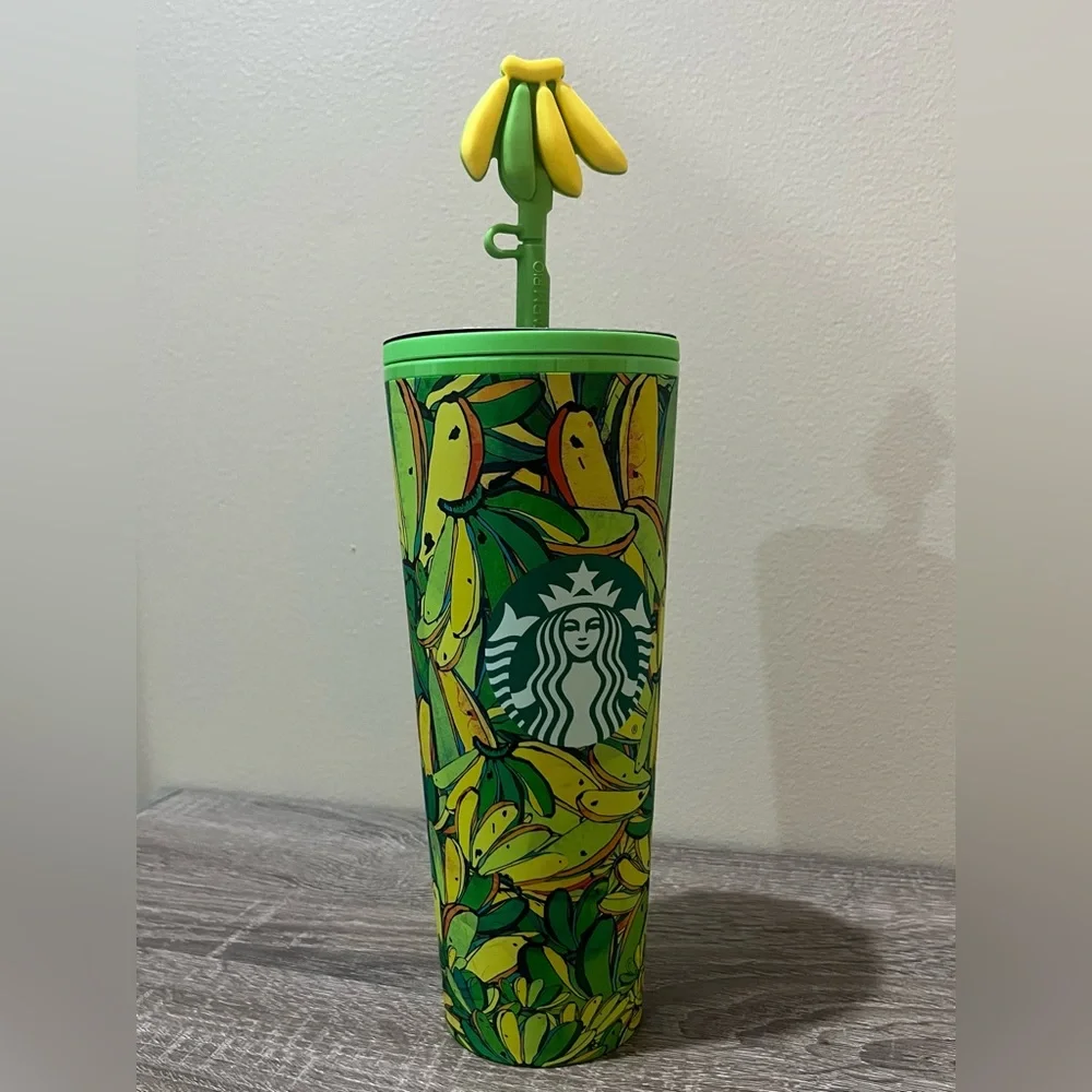 Starbucks | Dining | Starbucks Summer 225 Farm Rio Banana Straw Topper ...